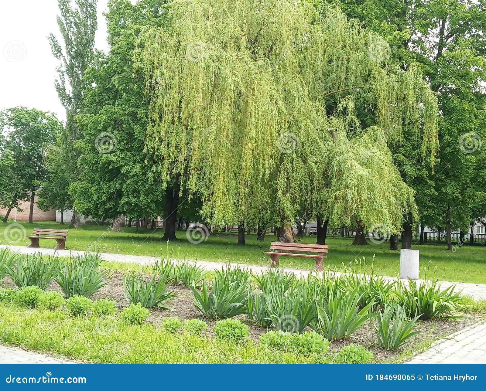 Cozy Resting Place in the Park Stock Image - Image of square, park ...