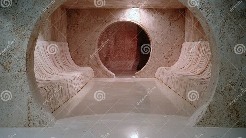 Cozy and Serene Interior Design Stock Illustration - Illustration of ...