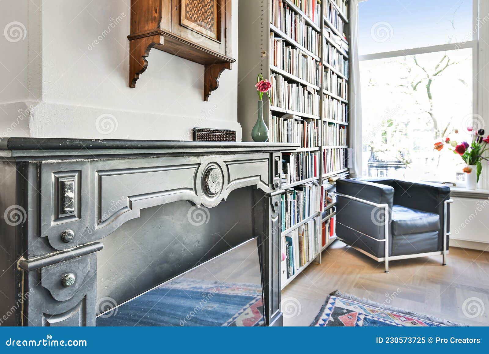 Small library design stock image. Image of stylish, comfort - 230573725