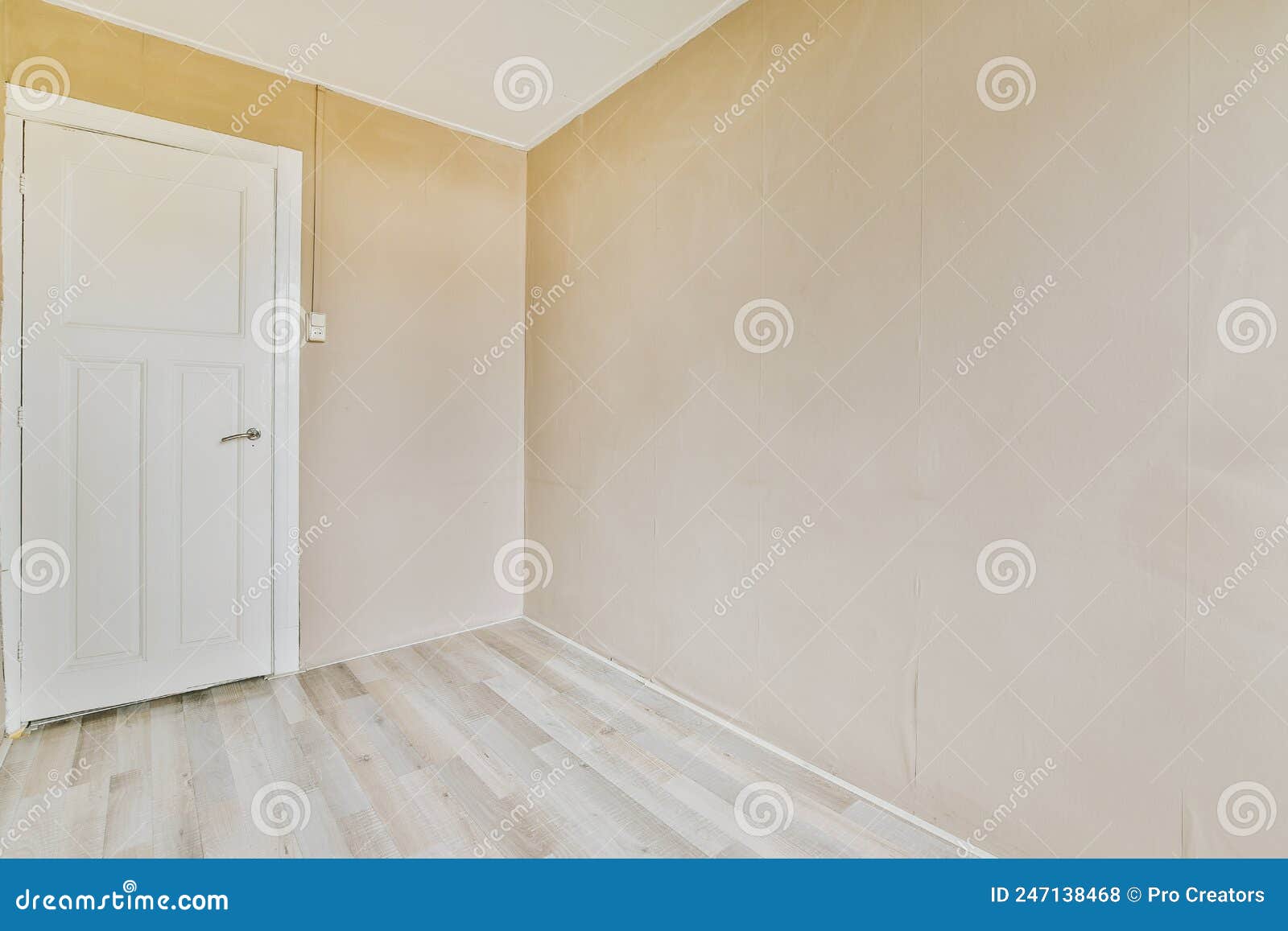 Spacious empty room stock photo. Image of real, comfortable - 247138468