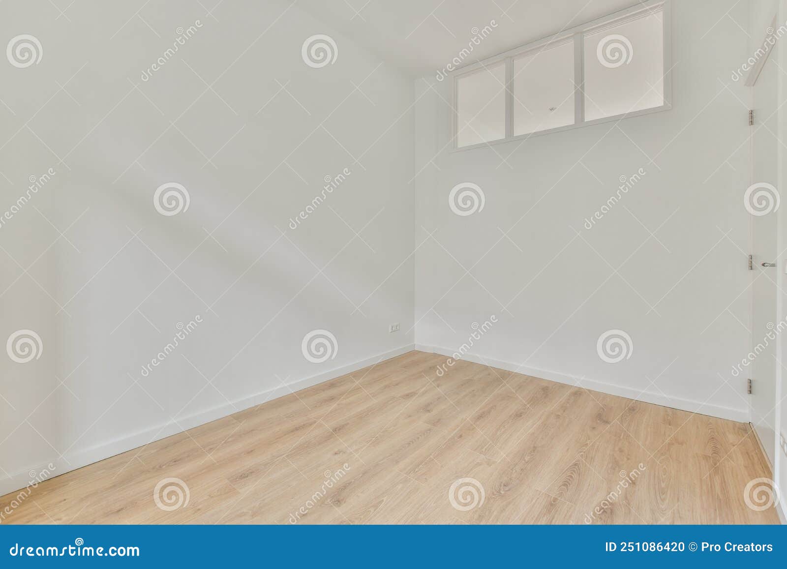 Spacious empty room stock photo. Image of residential - 251086420