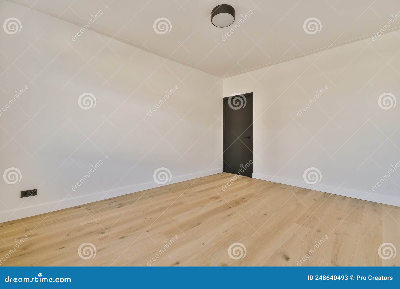 Spacious empty room stock image. Image of spacious, building - 248640493