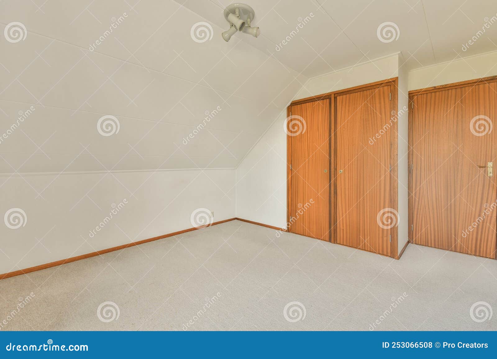 Spacious empty room stock photo. Image of architecture - 253066508