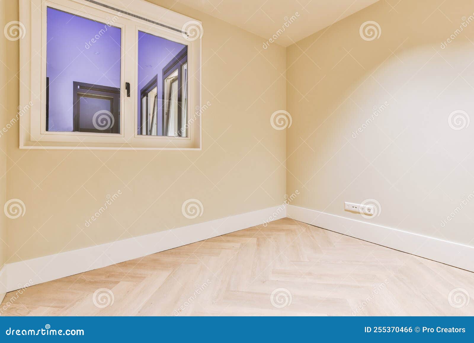 Spacious empty room stock photo. Image of elegance, decorative - 255370466