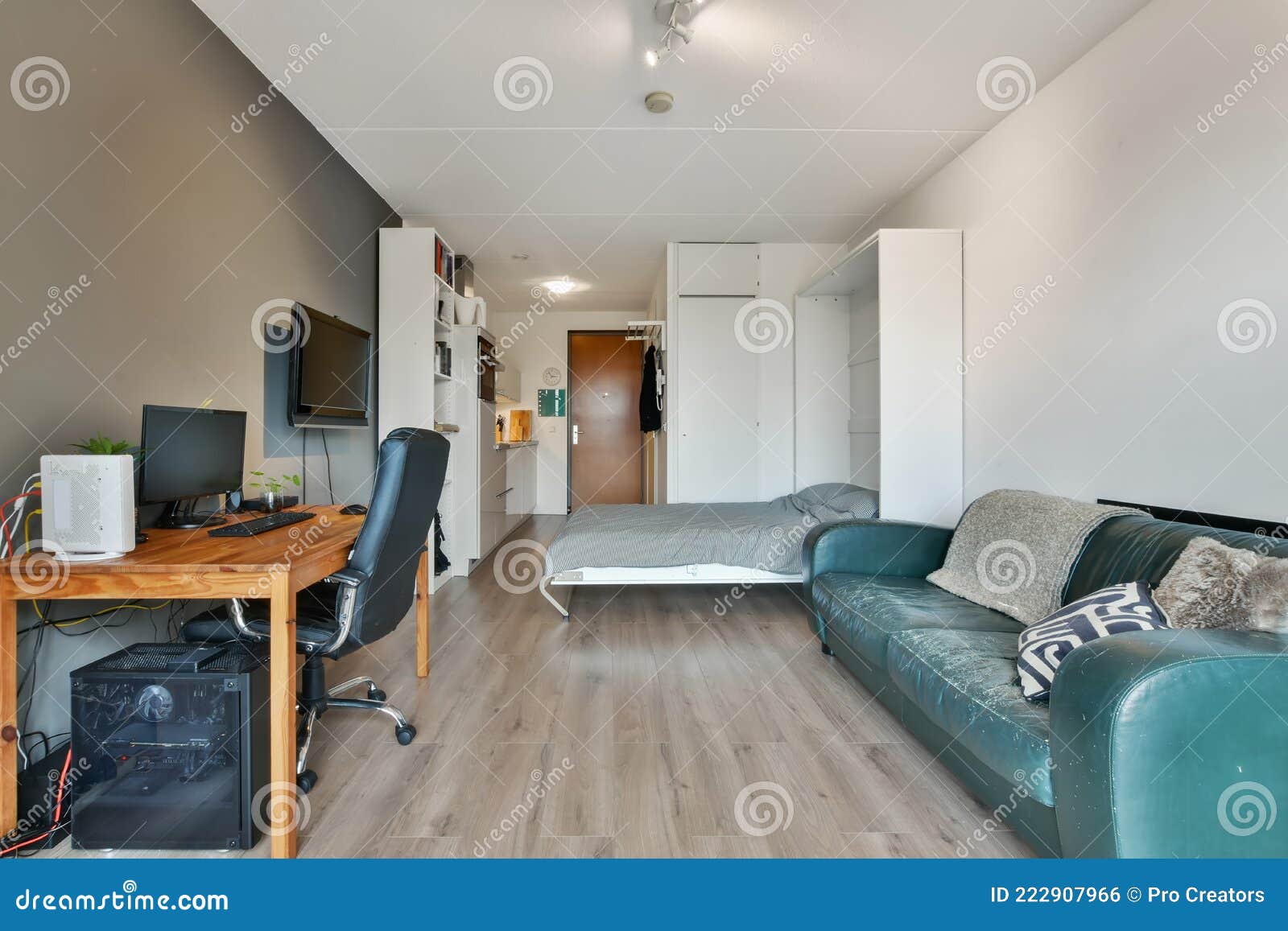 Spacious room design stock photo. Image of interior - 222907966
