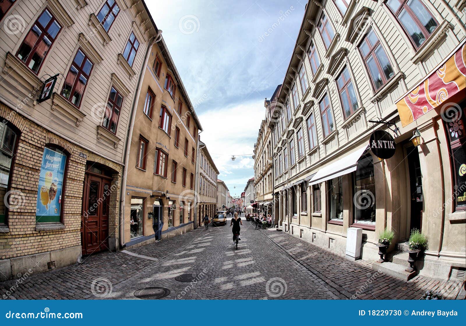 Cozy Swedish Street at Haga District Editorial Image - Image of life ...