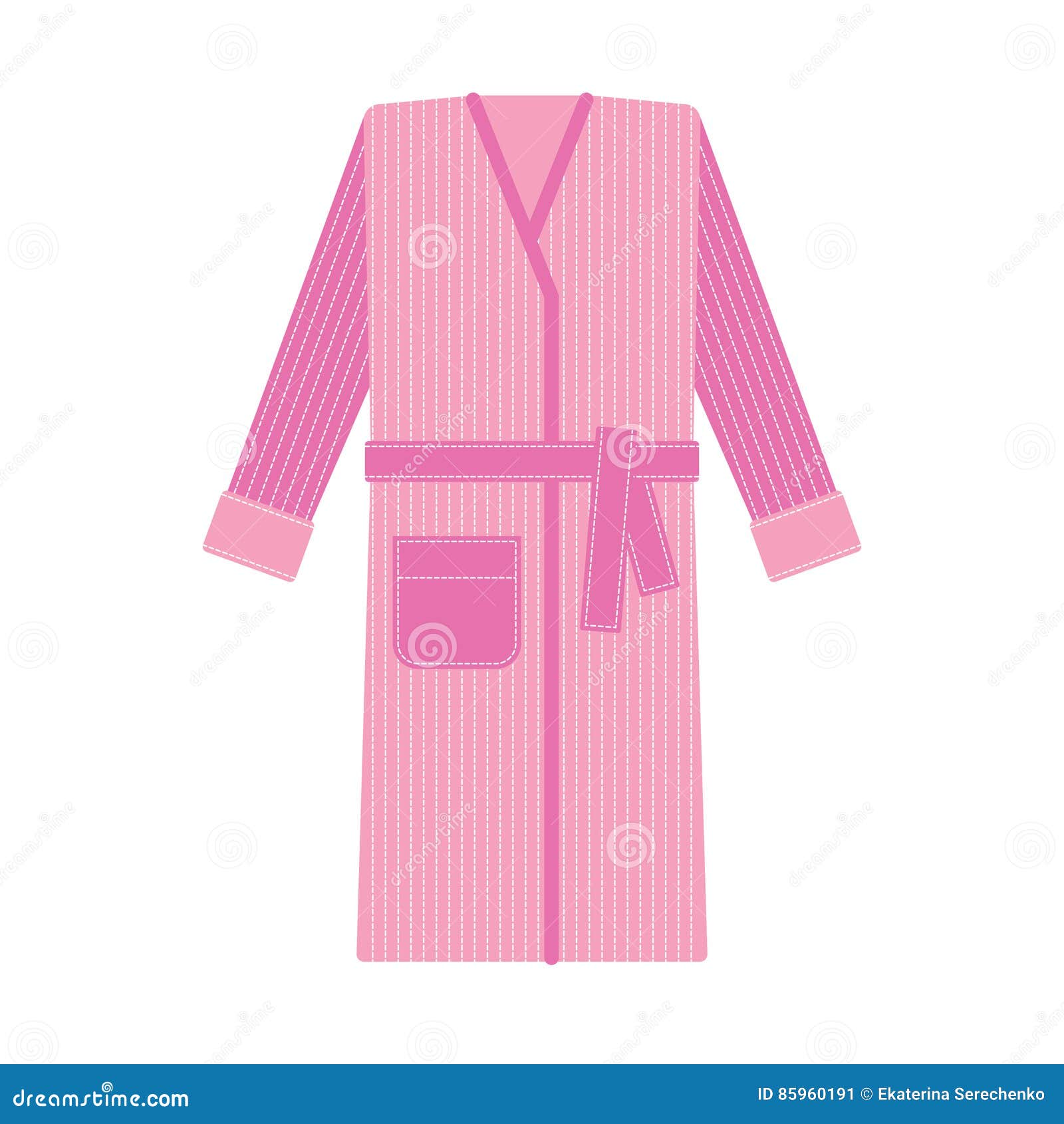 Bathrobe, Vector Art. Bathrobe Technical Drawing. | CartoonDealer.com ...