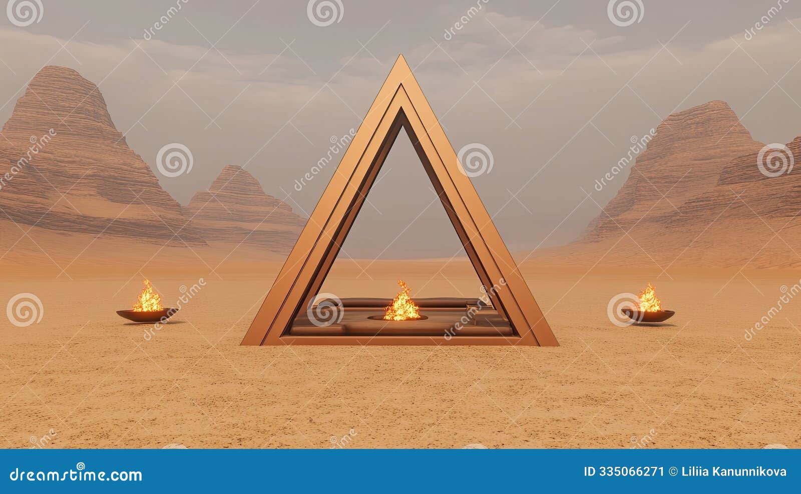 A Cozy Triangular Space Features a Fire Pit Surrounded by Inviting ...