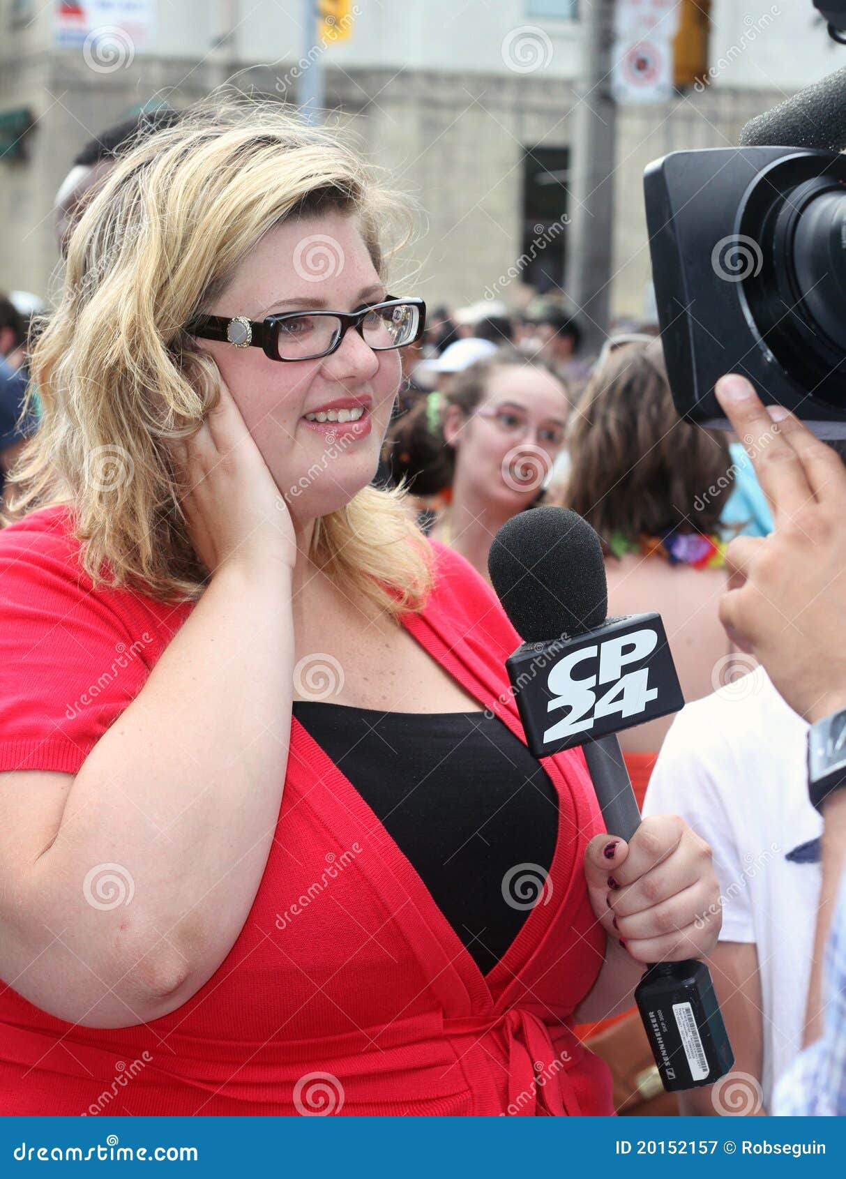 CP24 Katie Simpson at Toronto Pride Parade 2011 Editorial Photography ...