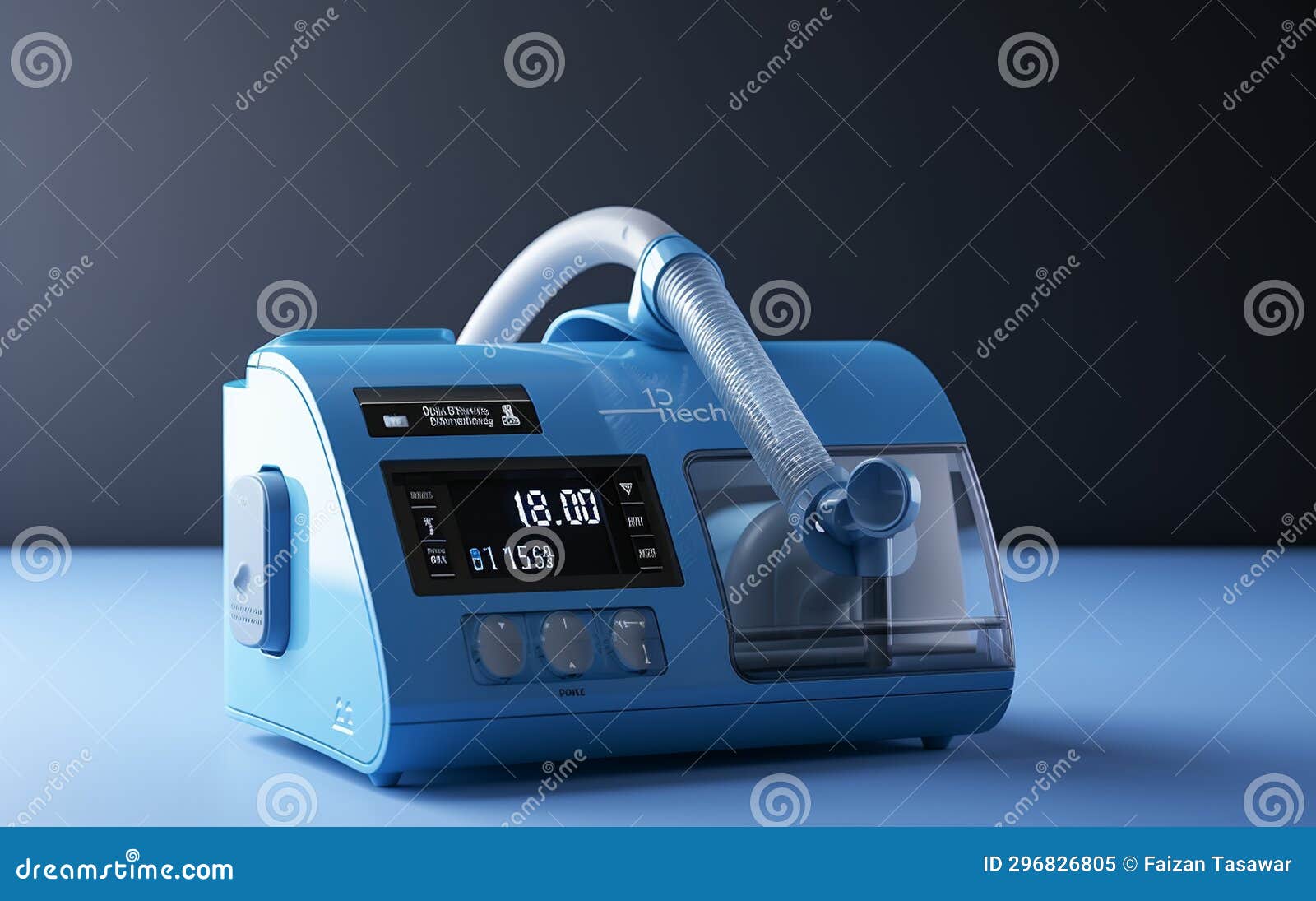 CPAP Device On White Surface -Generative Ai Stock Photo | CartoonDealer ...