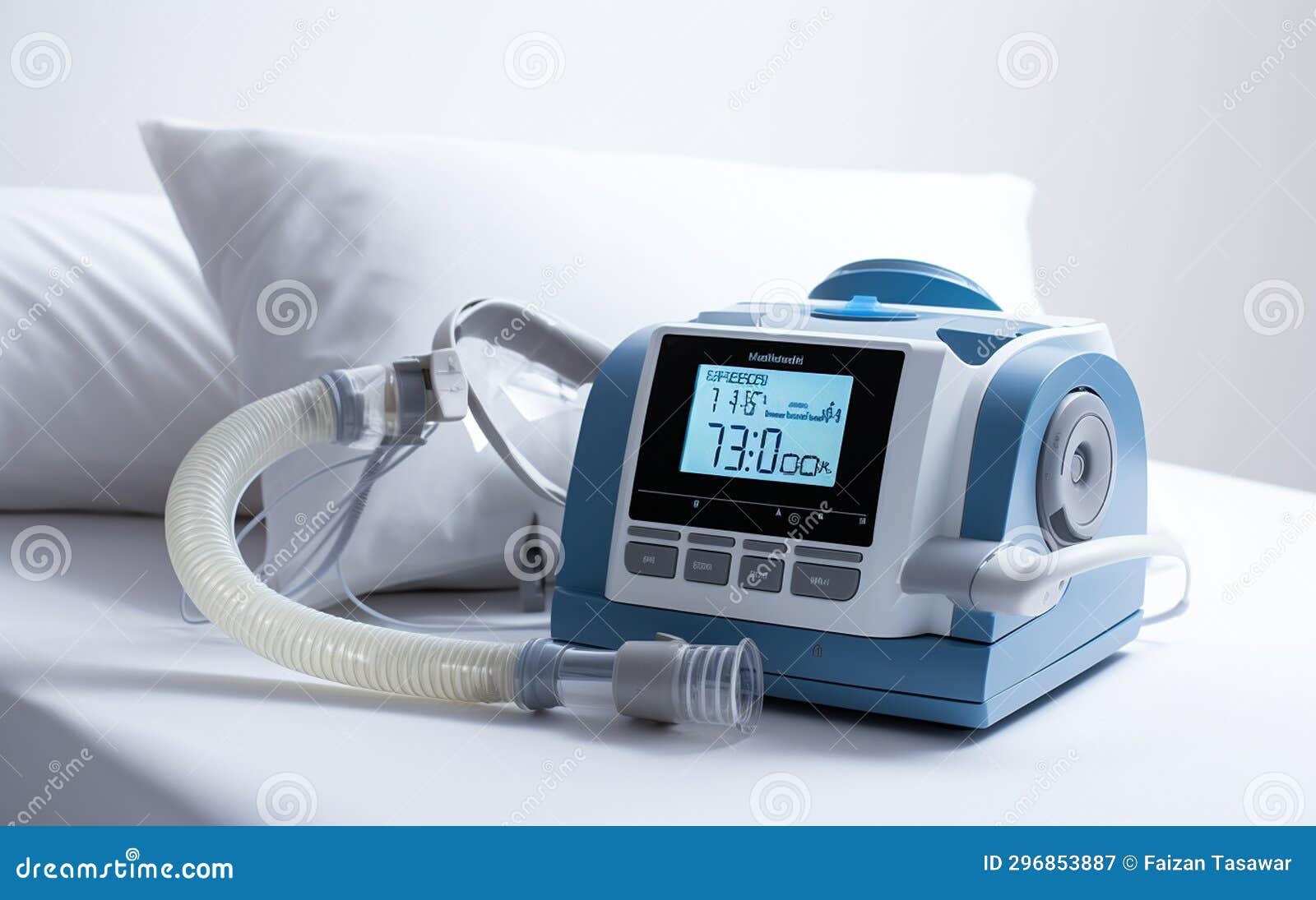 CPAP Machine On A White Background -Generative Ai Royalty-Free Stock ...