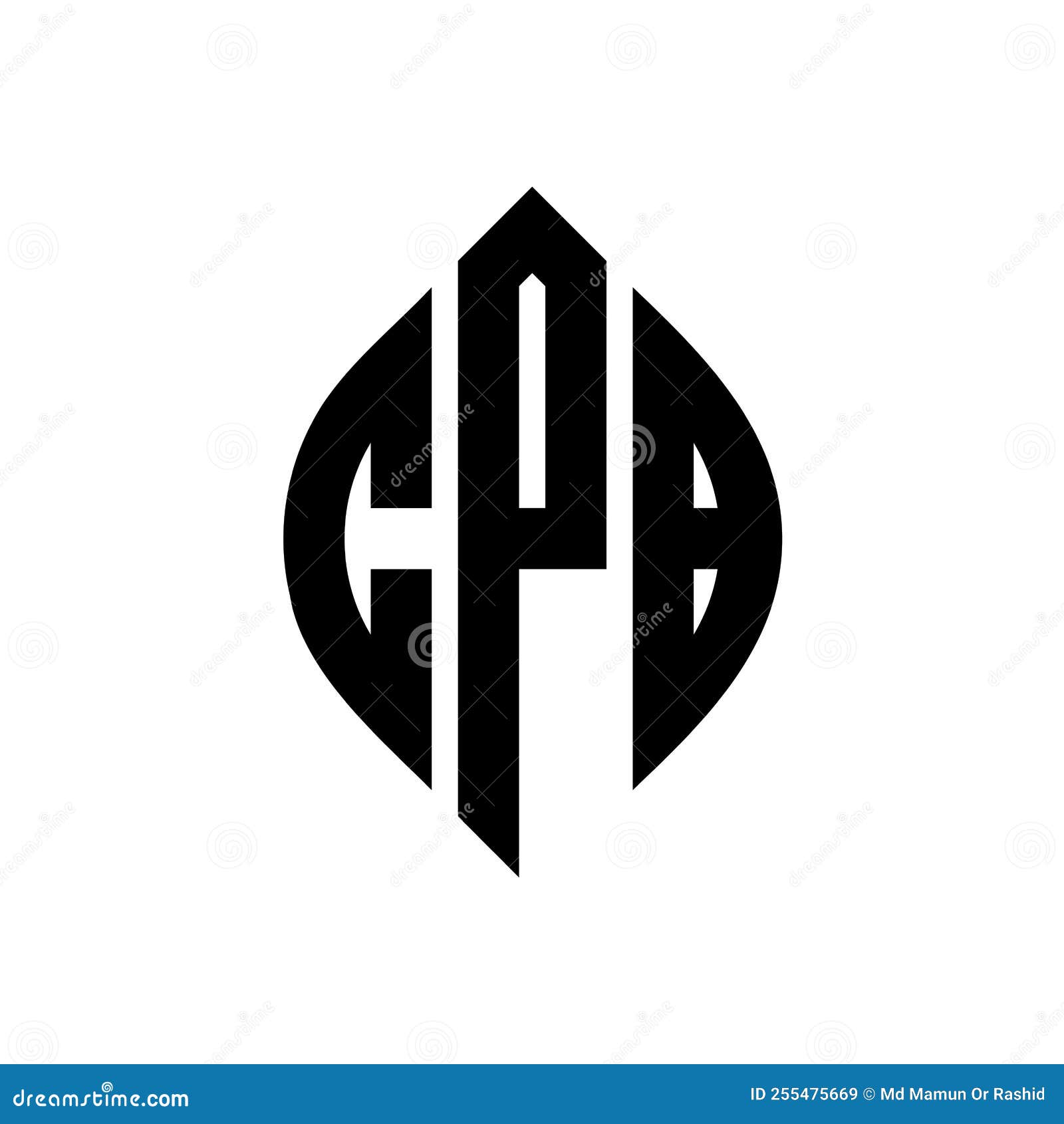 CPB Circle Letter Logo Design with Circle and Ellipse Shape. CPB ...