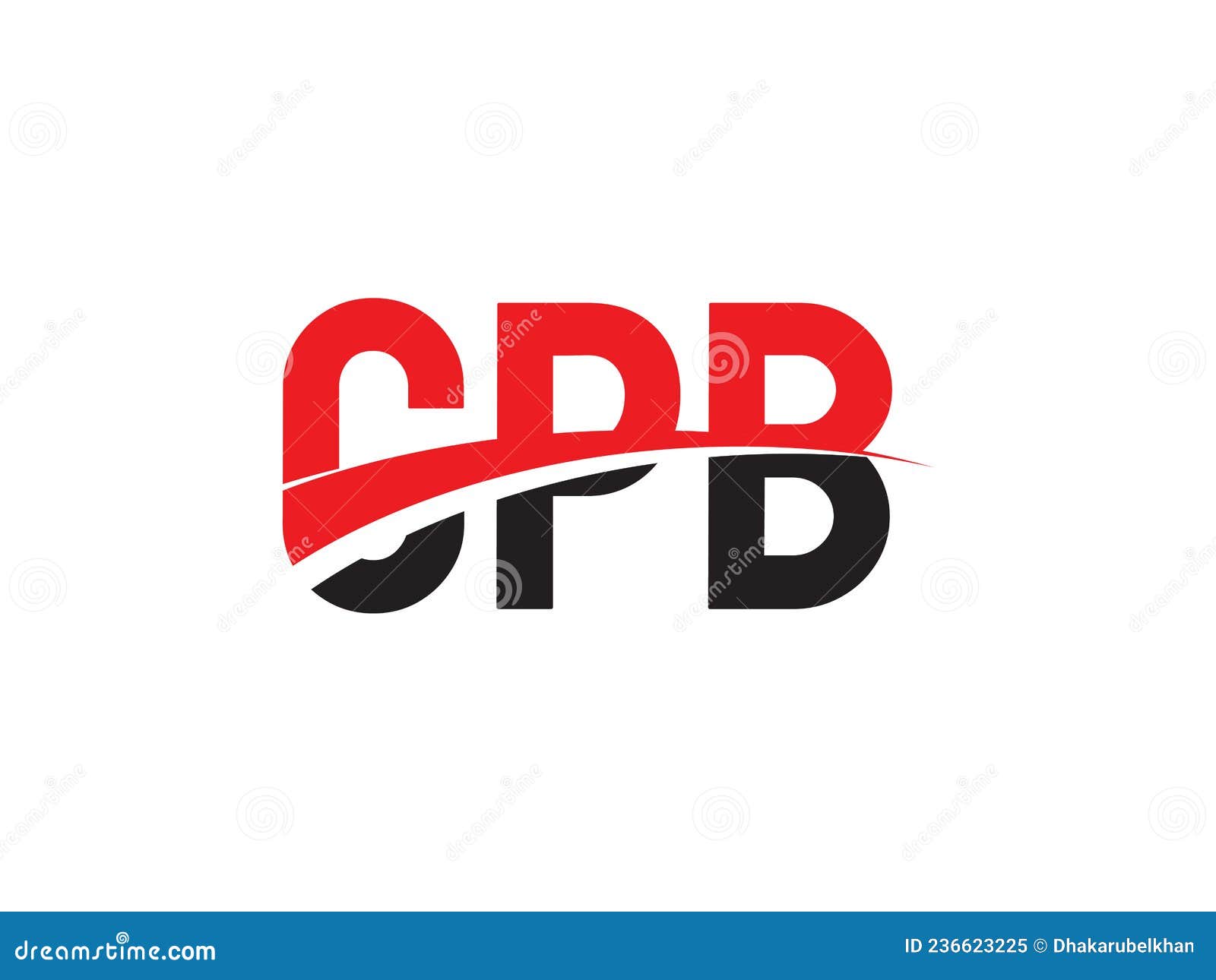 CPB Letter Initial Logo Design Vector Illustration Stock Vector ...