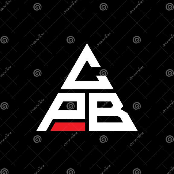 CPB Triangle Letter Logo Design with Triangle Shape. CPB Triangle Logo ...