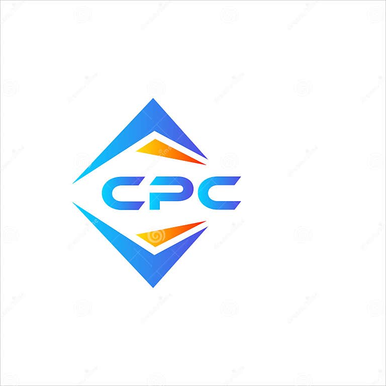 CPC Abstract Technology Logo Design on White Background. CPC Creative ...