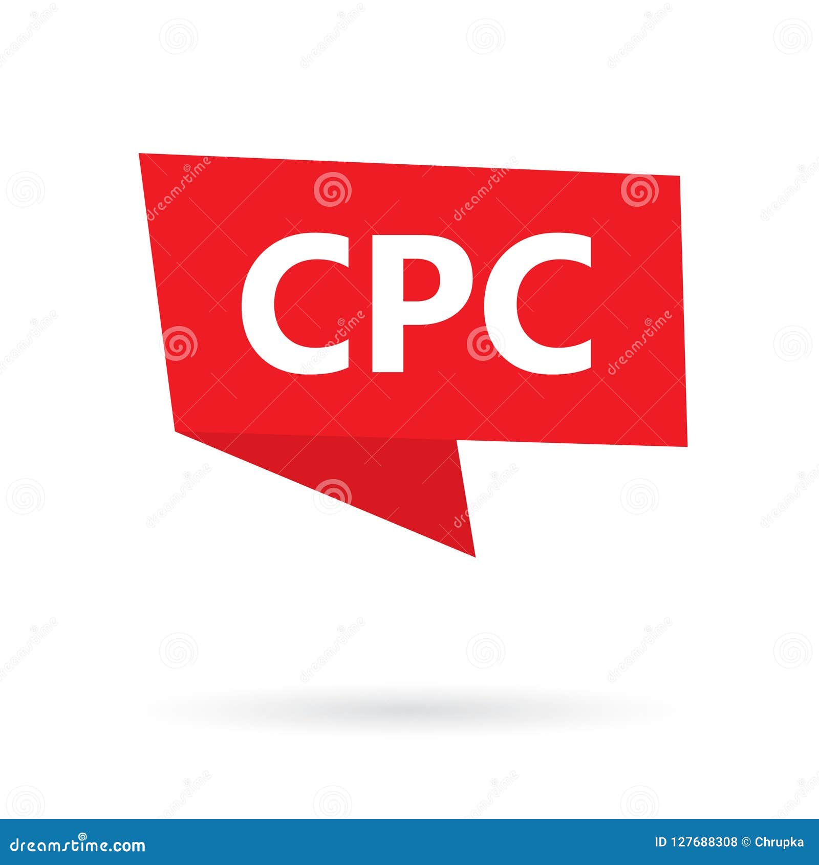 CPC Cost Per Click Acronym on a Sticker Stock Vector - Illustration of ...