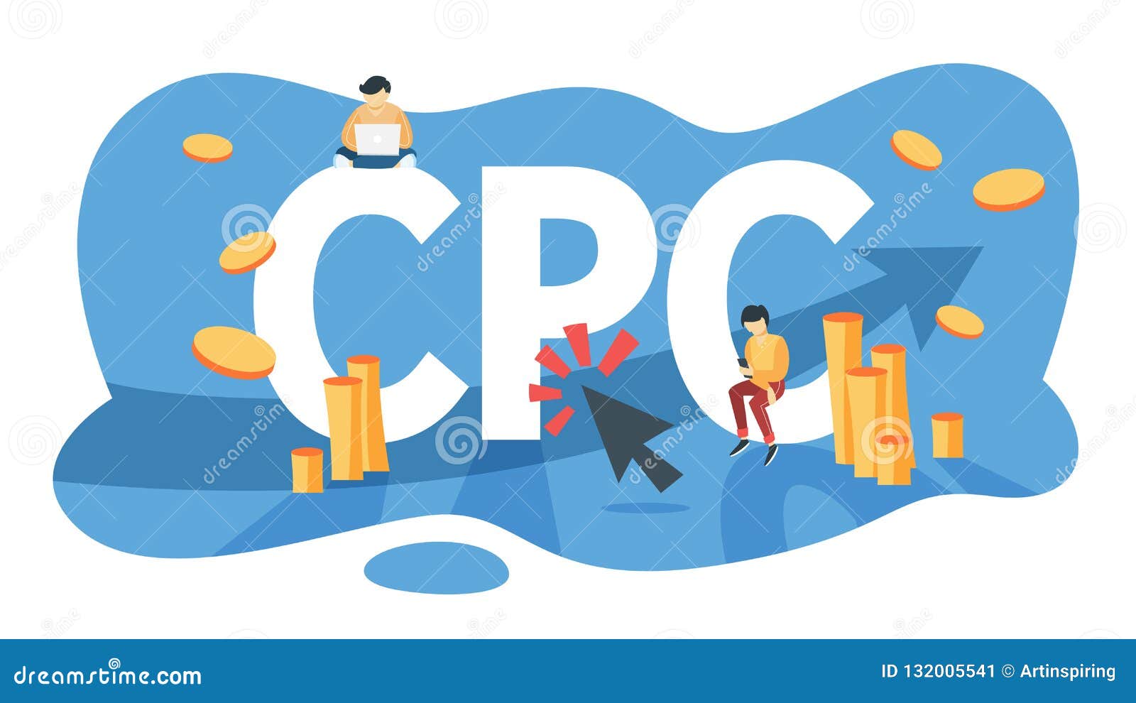 CPC Cost Per Click Advertising in the Internet Stock Vector ... CPC Cost Per Click Advertising in the Internet Stock Vector ...