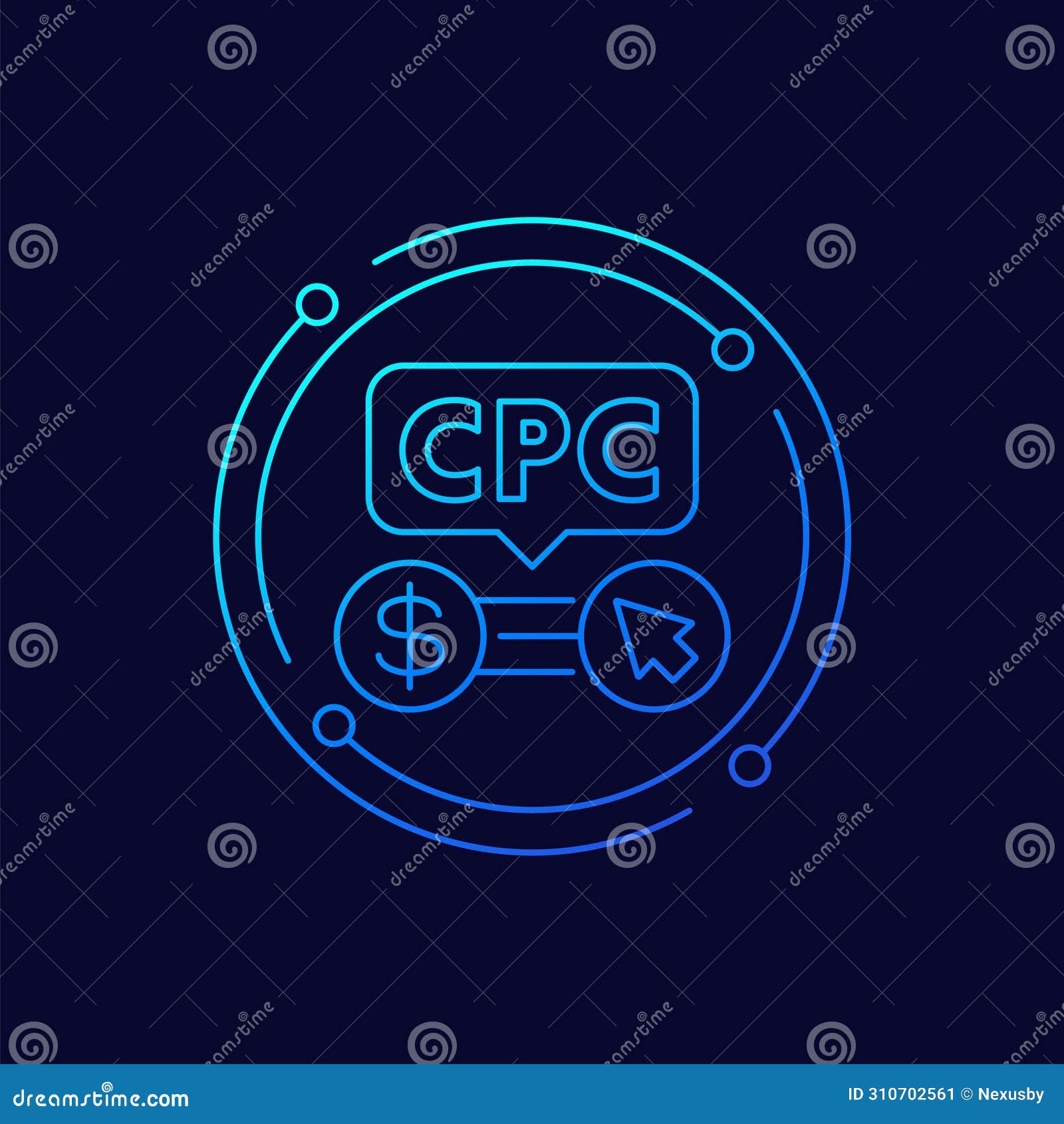 Click Linear Icon. Modern Outline Click Logo Concept On White Ba ...