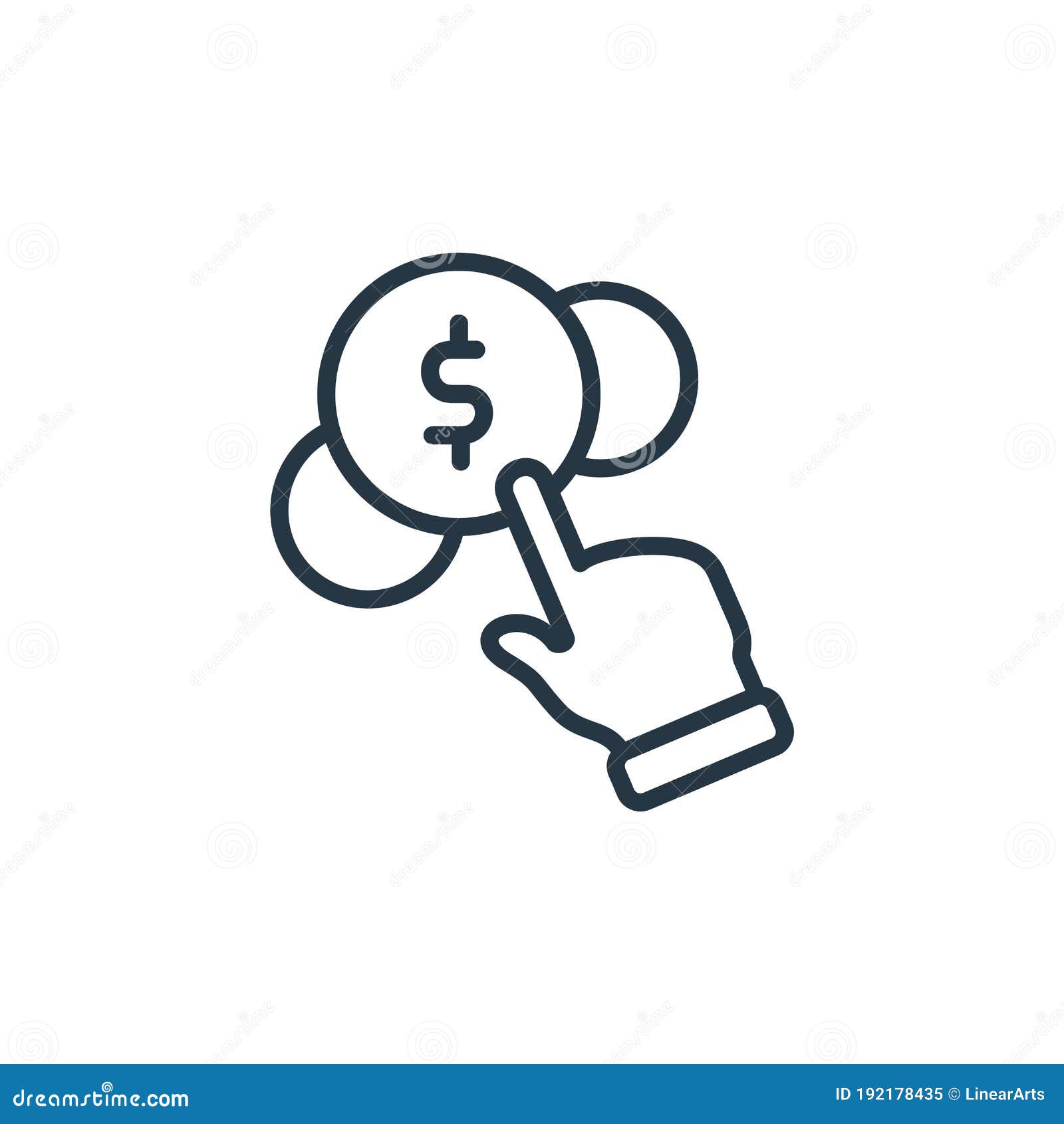 Cpc Icon Vector from Seo and Website Concept. Thin Line Illustration of ...