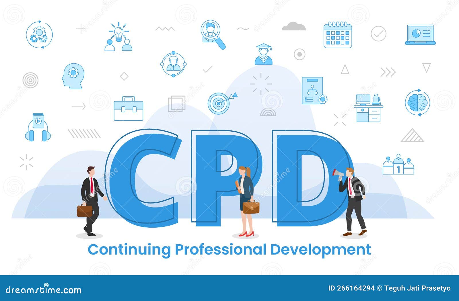 Cpd Continous Professional Development Concept with Big Words and ...