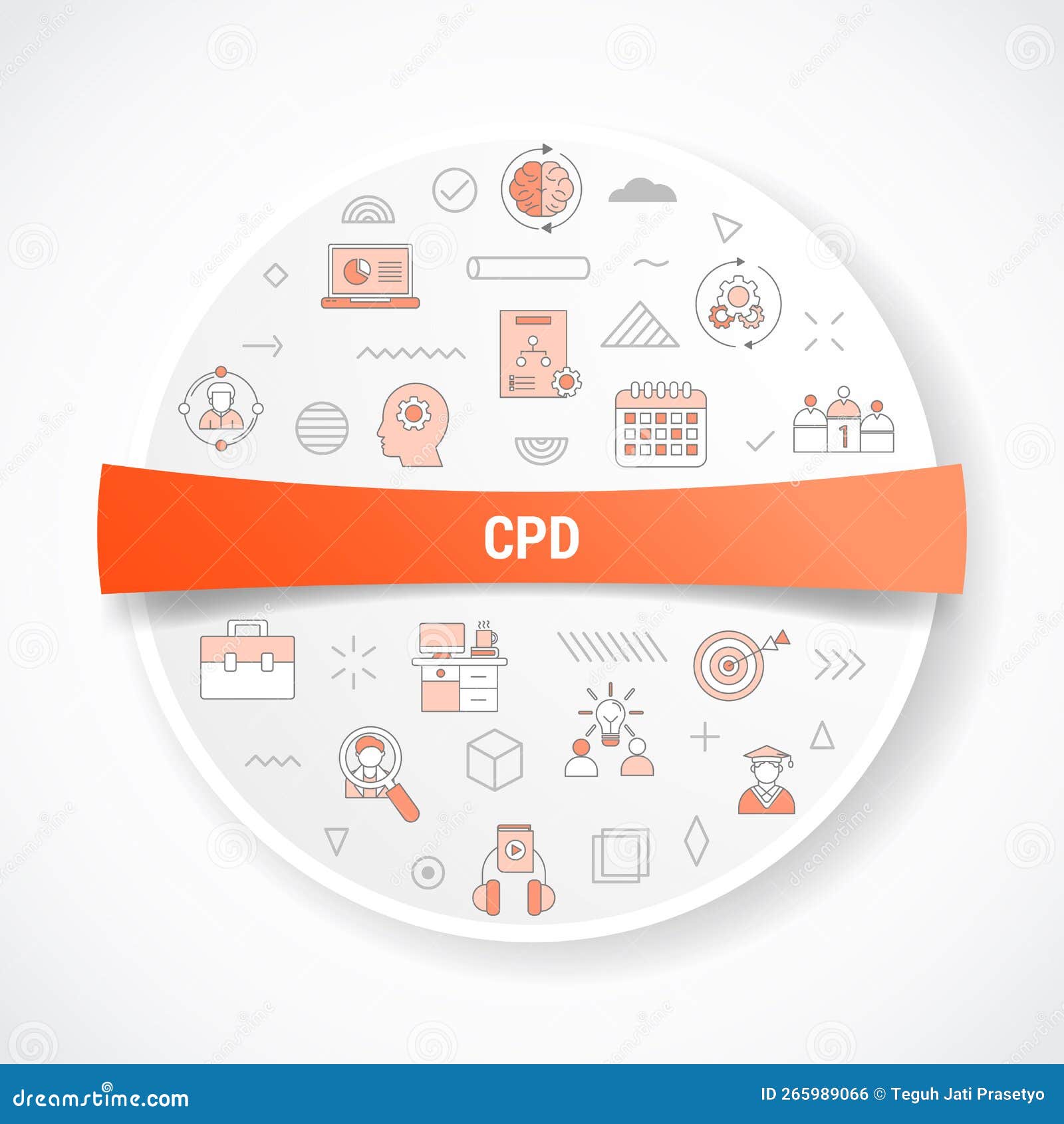 Cpd Continous Professional Development Concept with Icon Concept with ...