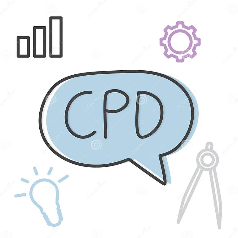 CPD Continuing Professional Development Acronym Concept Stock Vector ...