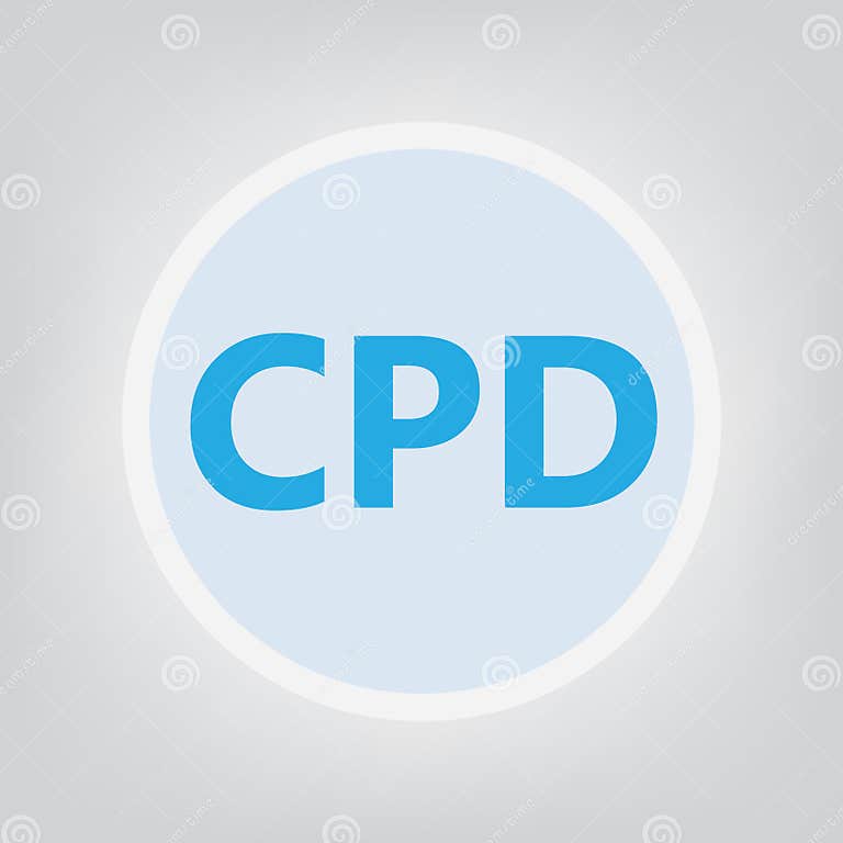 CPD Continuing Professional Development Concept Stock Vector ...