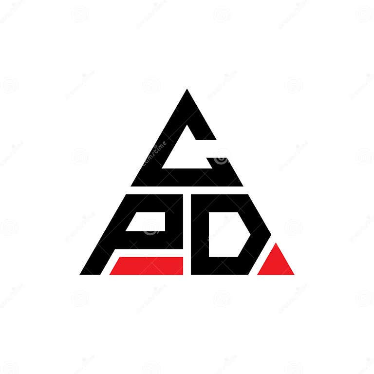 CPD Triangle Letter Logo Design with Triangle Shape. CPD Triangle Logo ...