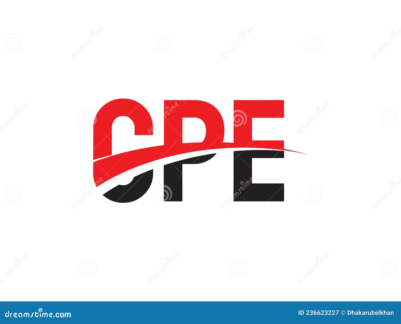 CPE Letter Initial Logo Design Vector Illustration Stock Vector ...