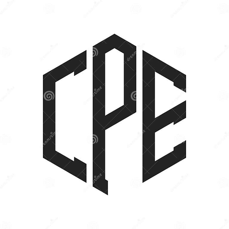 CPE Logo Design. Initial Letter CPE Monogram Logo Using Hexagon Shape ...