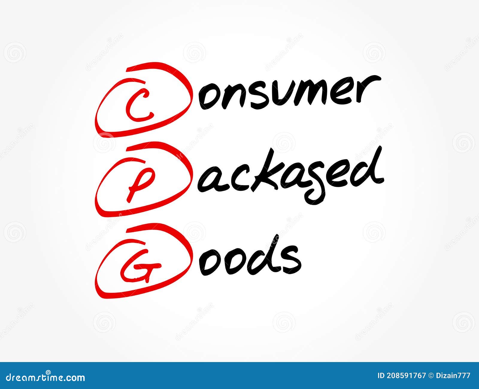 CPG, Consumer Packaged Goods. Concept With People, Letters And Icons ...