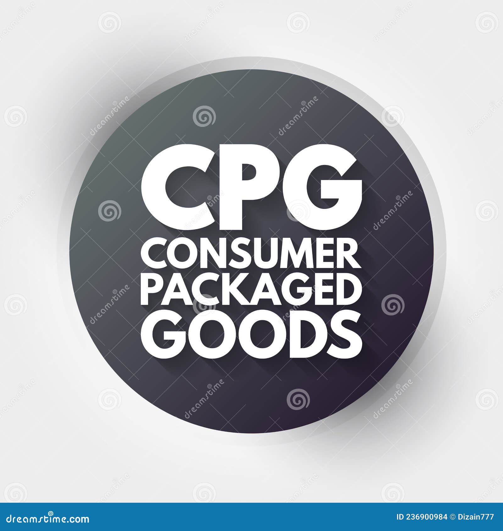 CPG, Consumer Packaged Goods. Concept With People, Letters And Icons ...