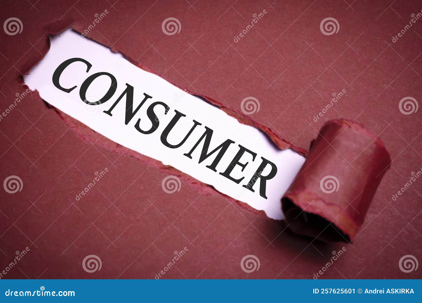 CPG - Consumer Packaged Goods Text Written on Red Torn Paper Stock ...