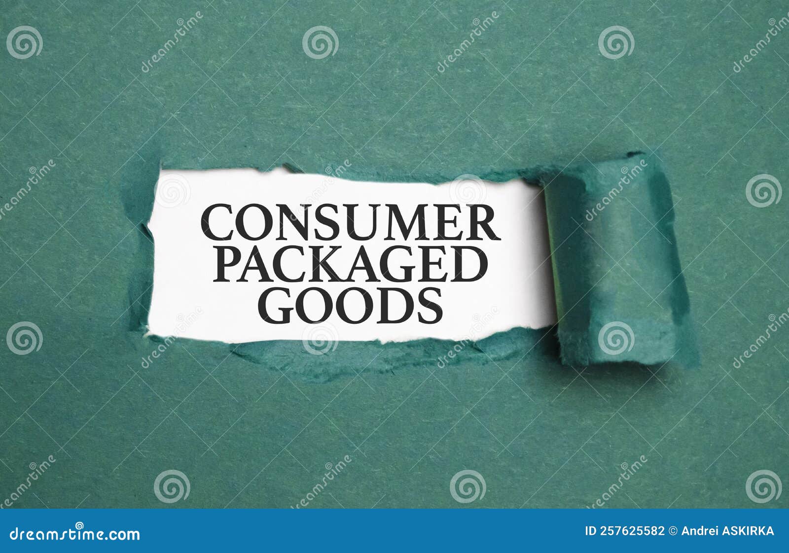 CPG - Consumer Packaged Goods Text Written on Torn Paper Stock Photo ...