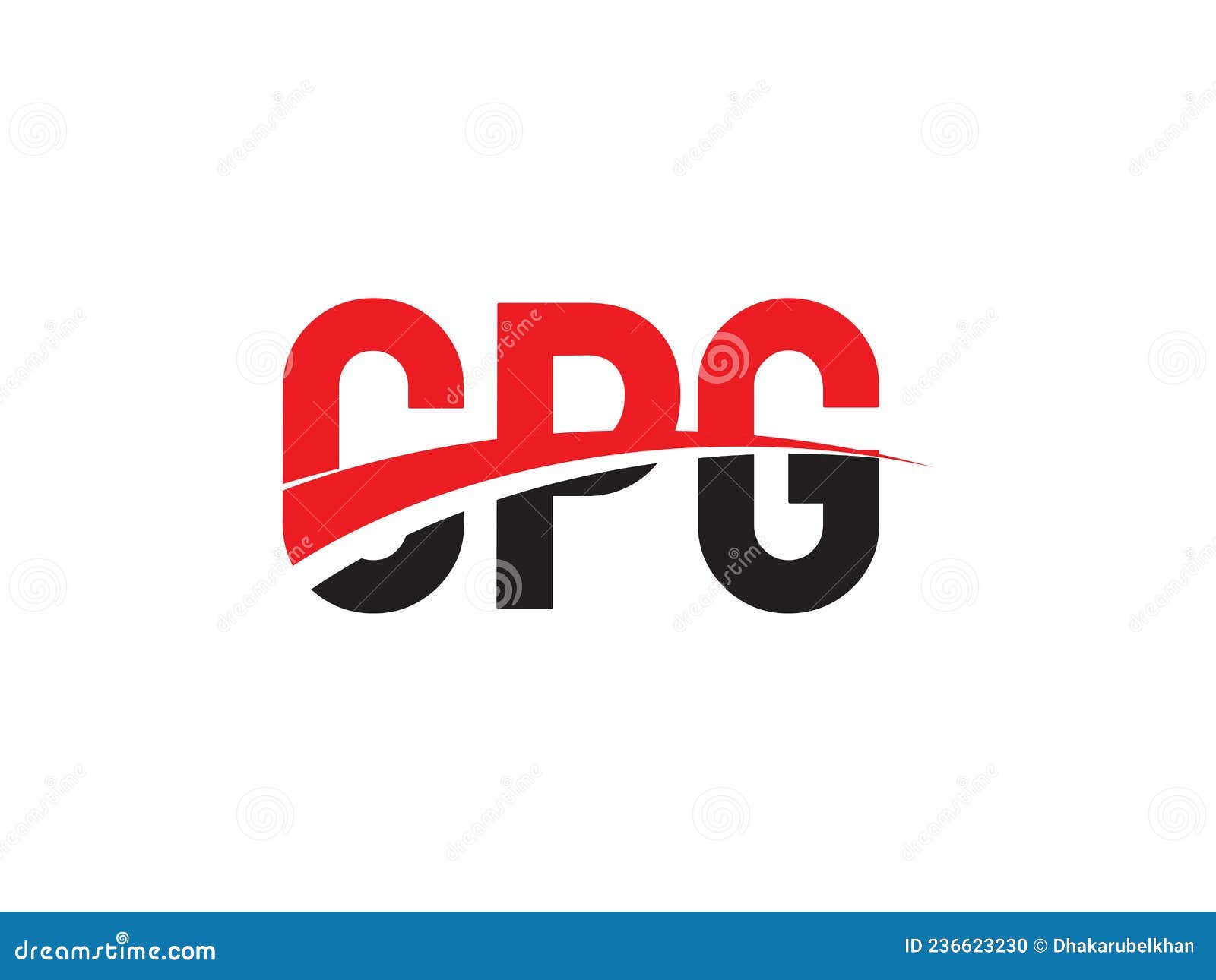 CPG Letter Initial Logo Design Vector Illustration Stock Vector ...