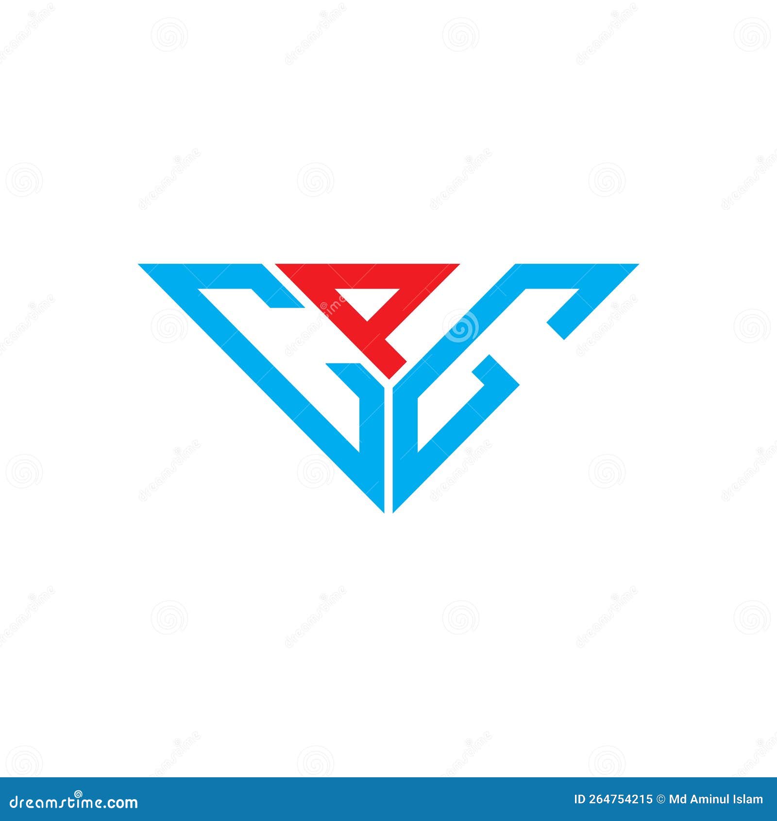 CPG Letter Logo Creative Design with Vector Graphic, Stock Vector ...