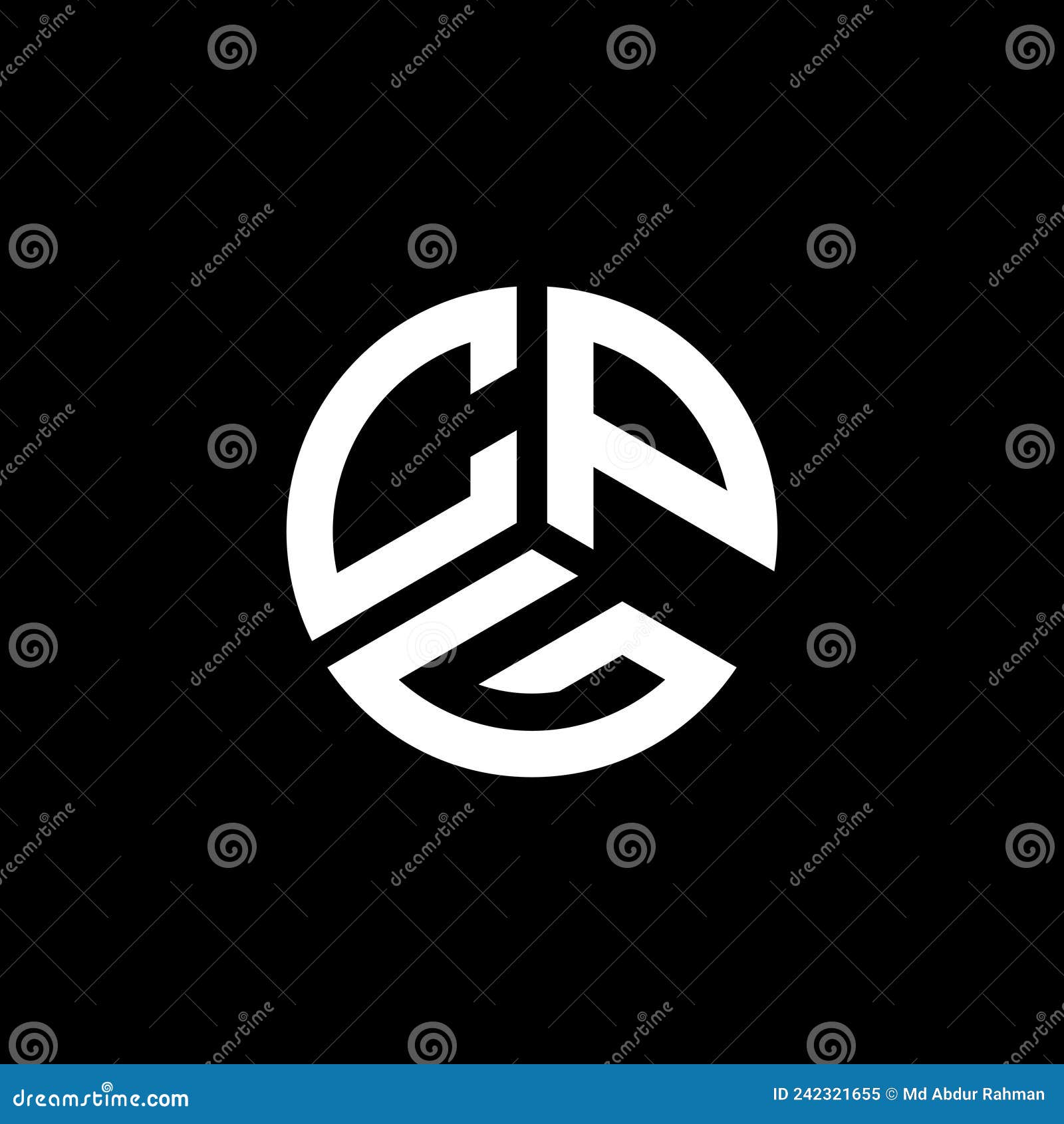 CPG Letter Logo Design On White Background. CPG Creative Initials ...