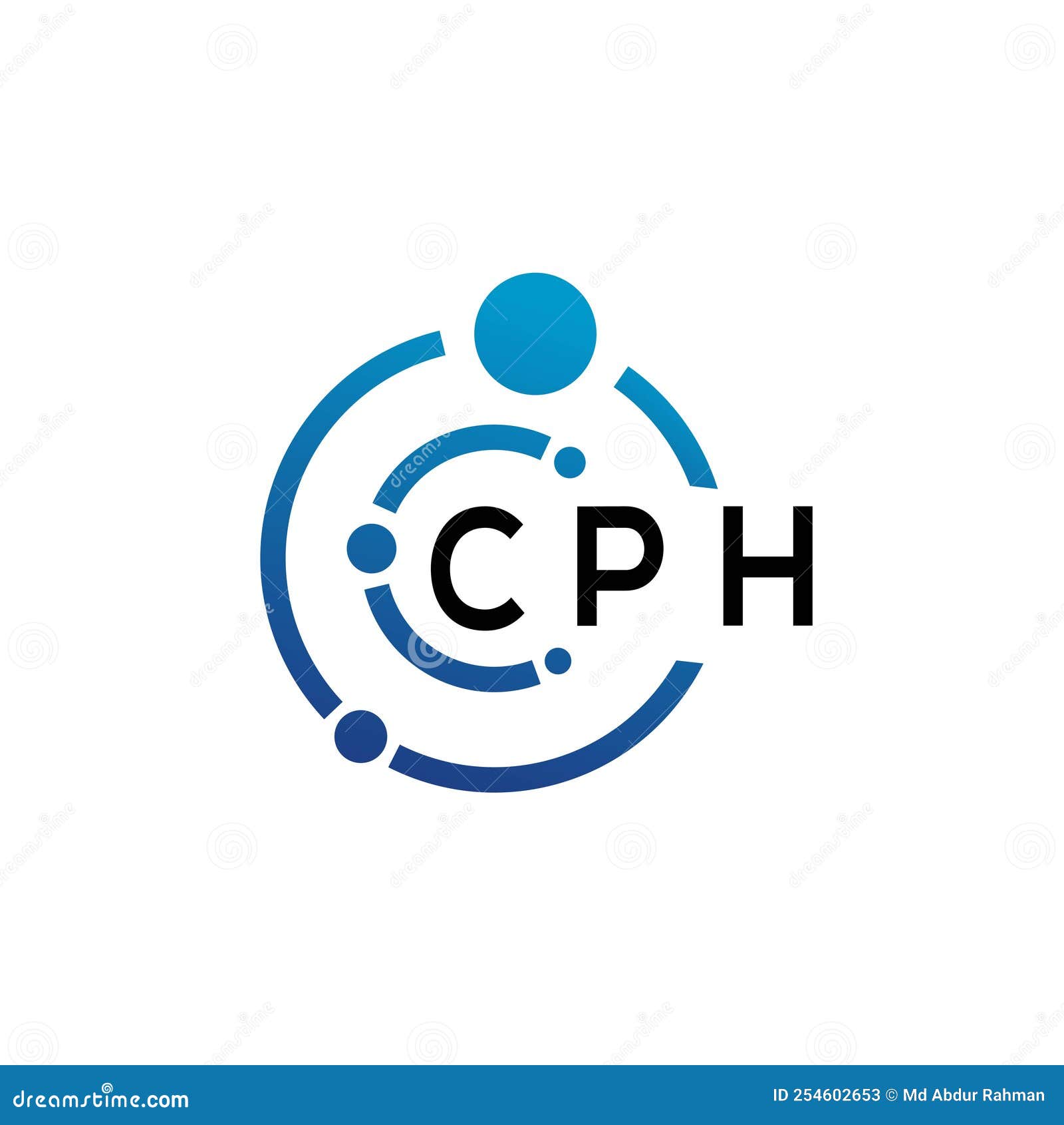 CPH Letter Logo Design on White Background. CPH Creative Initials ...