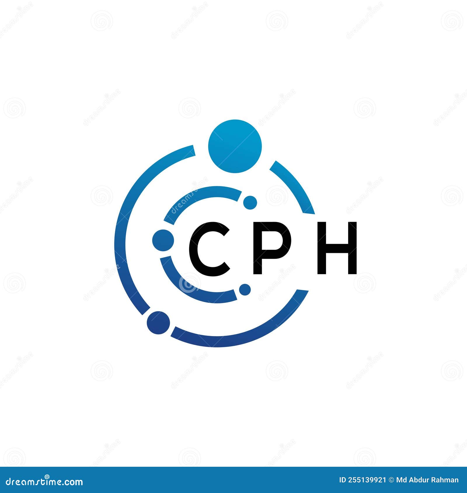CPH Letter Logo Design on White Background. CPH Creative Initials ...