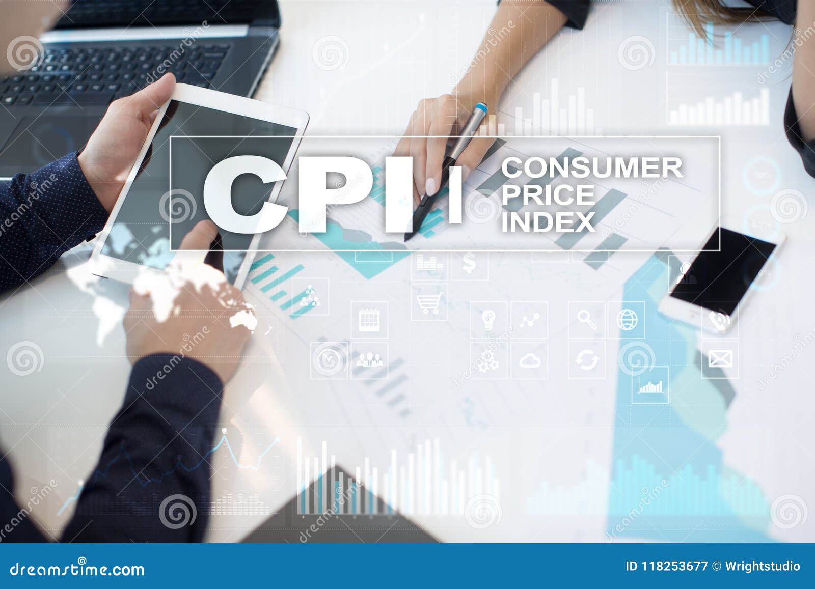 CPI. Consumer Price Index Concept on Virtual Screen. Stock Image ...
