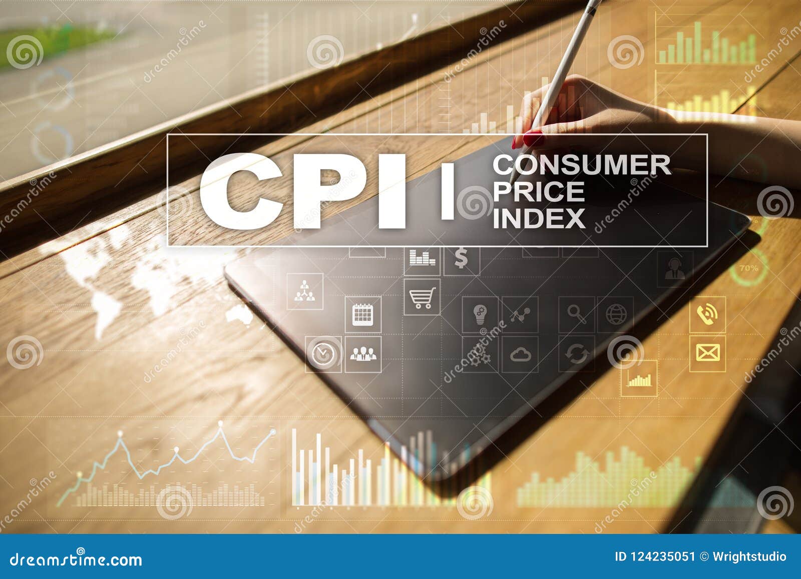 CPI. Consumer Price Index Concept on Virtual Screen. Stock Image ... CPI. Consumer Price Index Concept on Virtual Screen. Stock Image ...