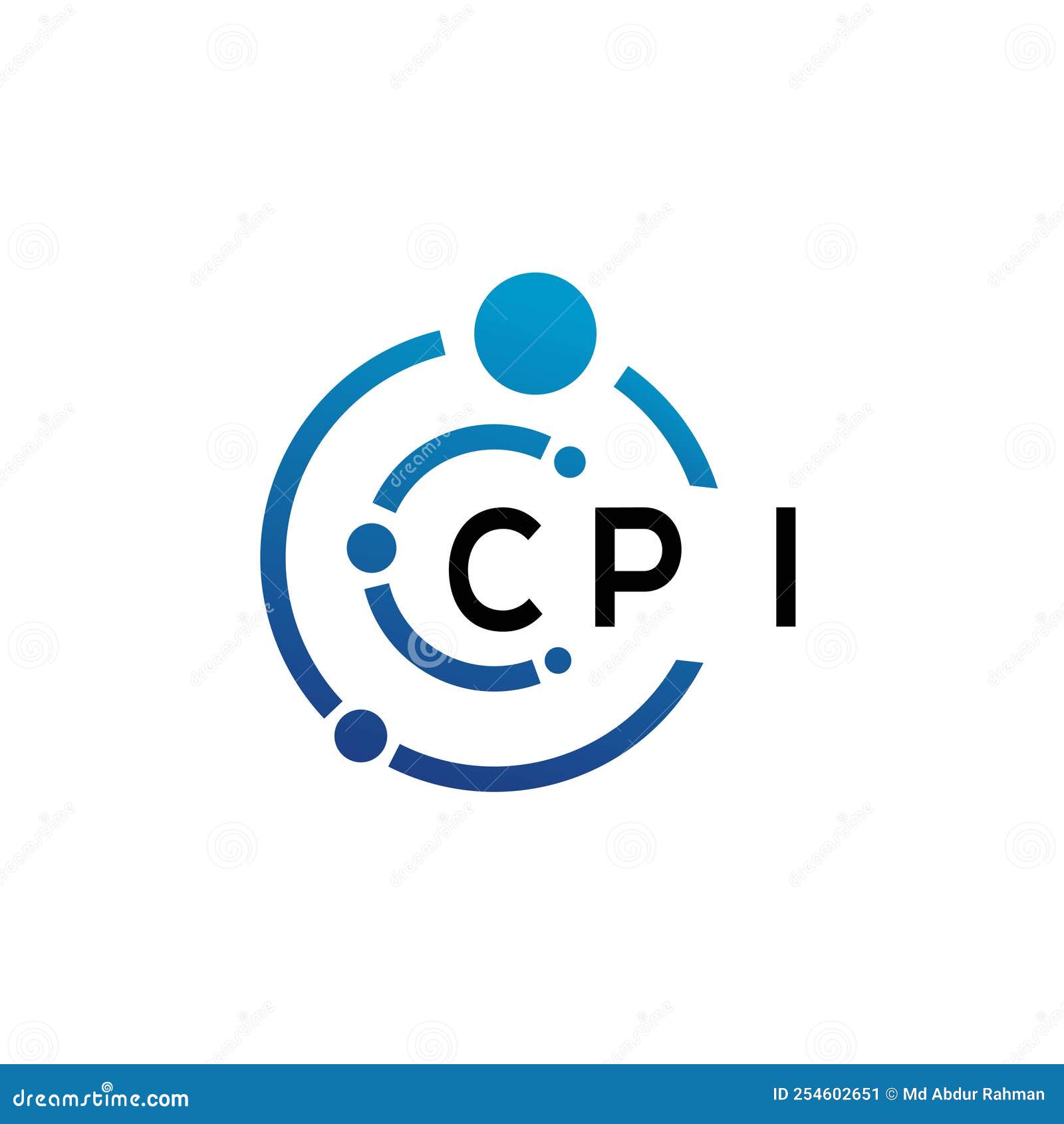 CPI Letter Logo Design on White Background. CPI Creative Initials ...