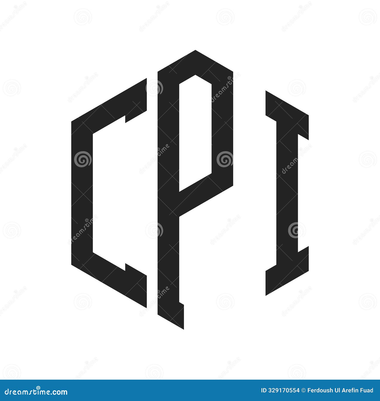CPI Logo Design. Initial Letter CPI Monogram Logo Using Hexagon Shape ...