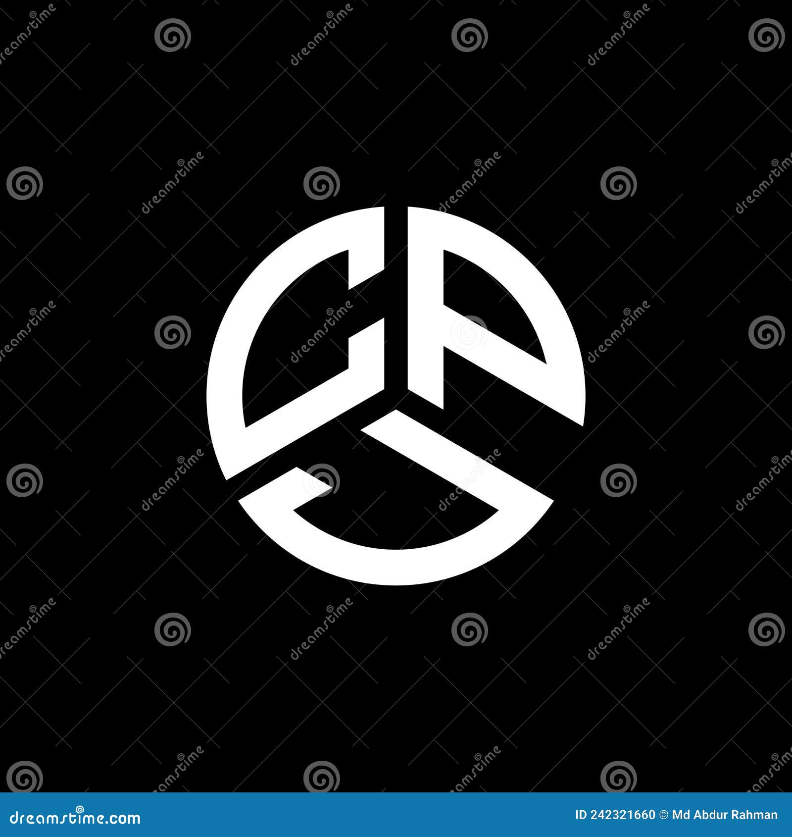 CPJ Letter Logo Design On White Background. CPJ Creative Initials ...