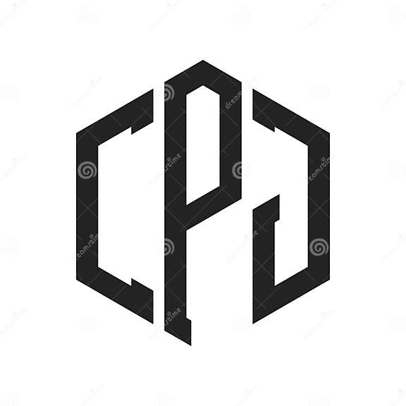 CPJ Logo Design. Initial Letter CPJ Monogram Logo Using Hexagon Shape ...