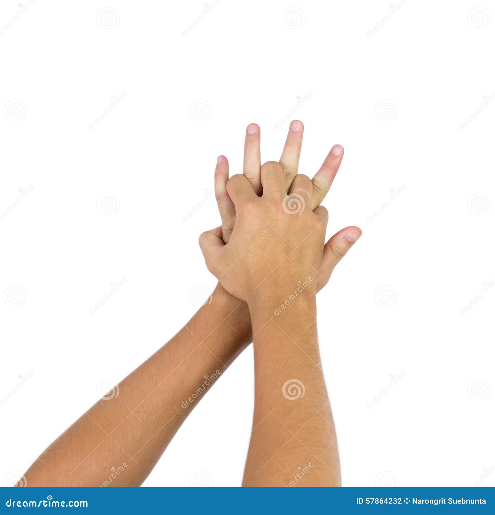 Cpr Aid Training Hand Isolated on White Background Stock Photo - Image ...