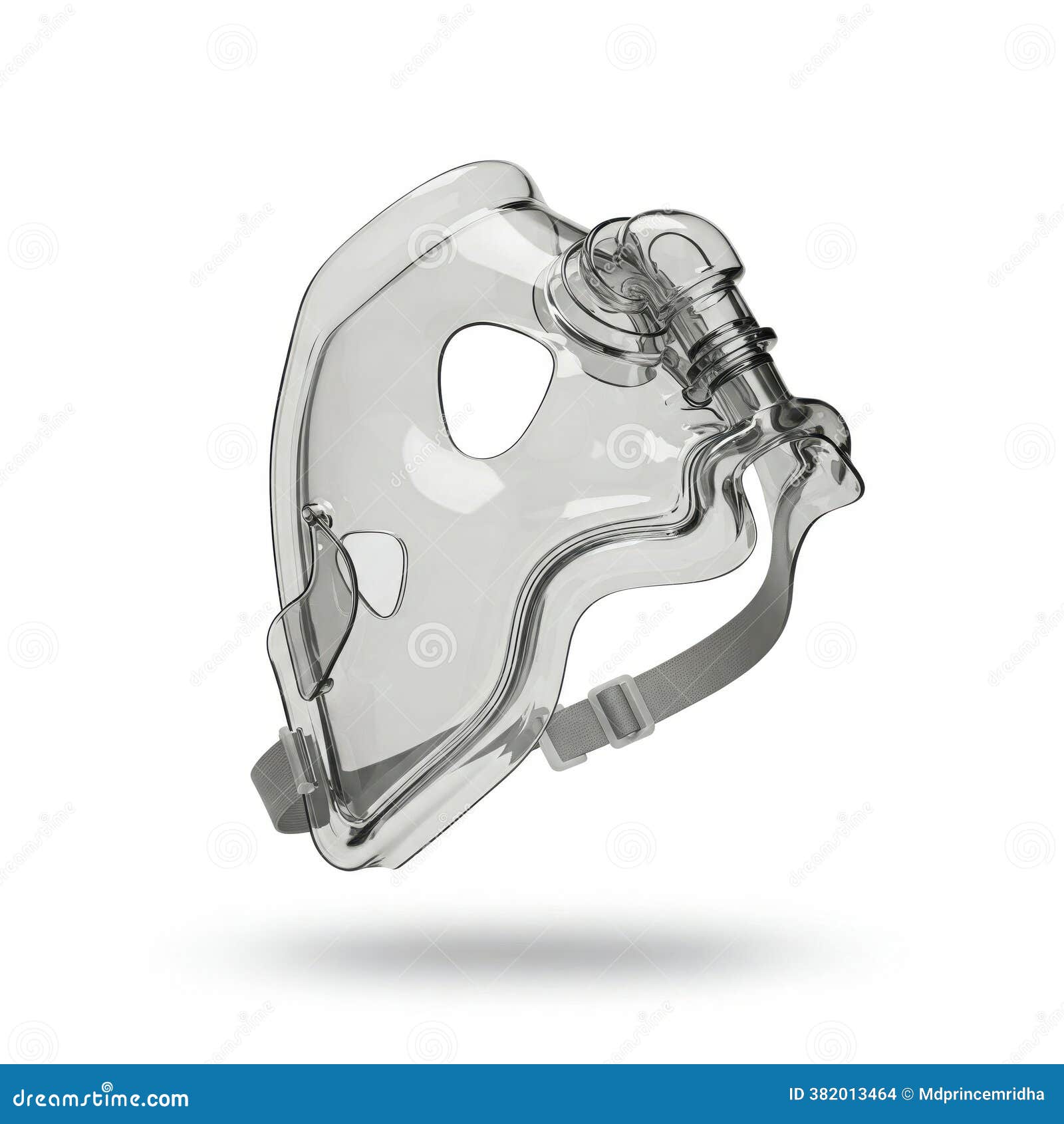 Breathing Mask With Exhalation Valves Covering Mouth, Nose. Face ...