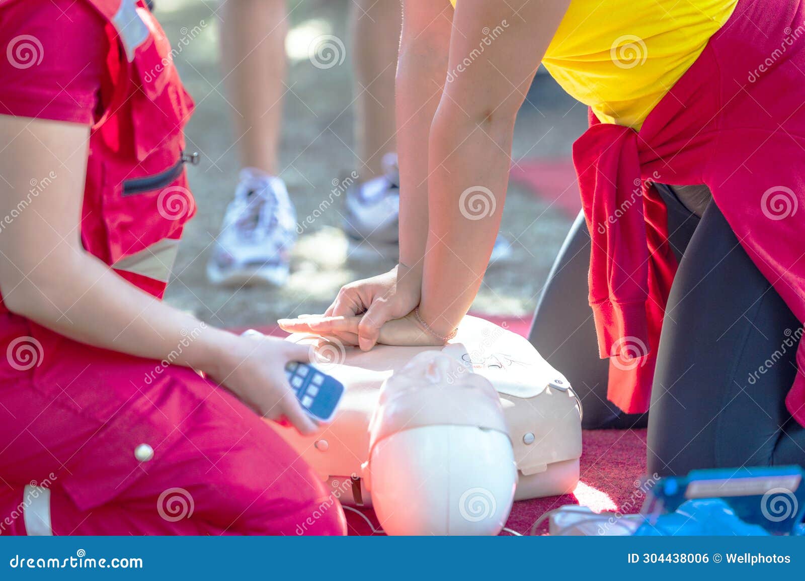 CPR - Cardiopulmonary Resuscitation and First Aid Class Stock Photo ...