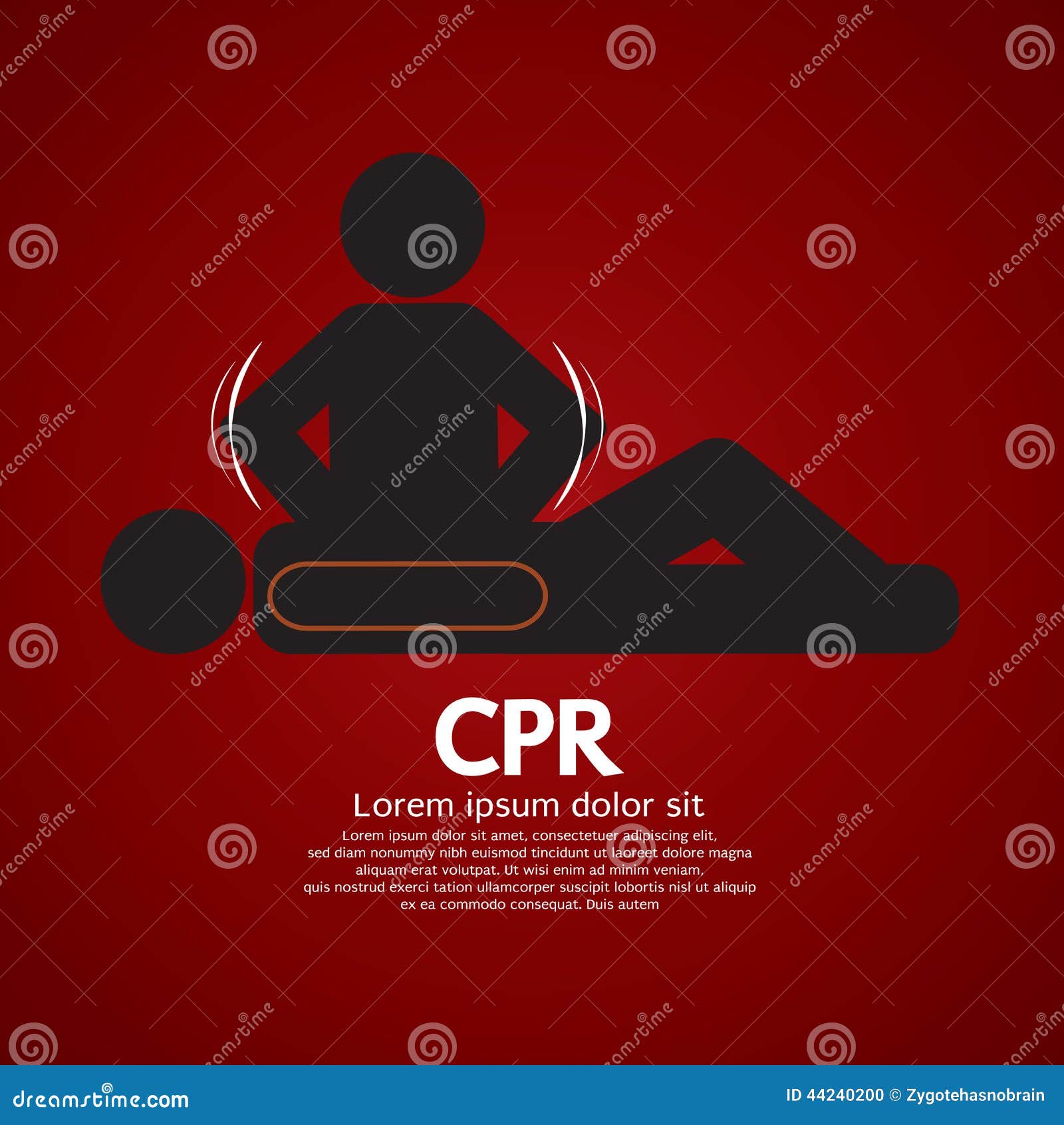 Cpr Or Cardiopulmonary Resuscitation Stock Vector Illustration Of