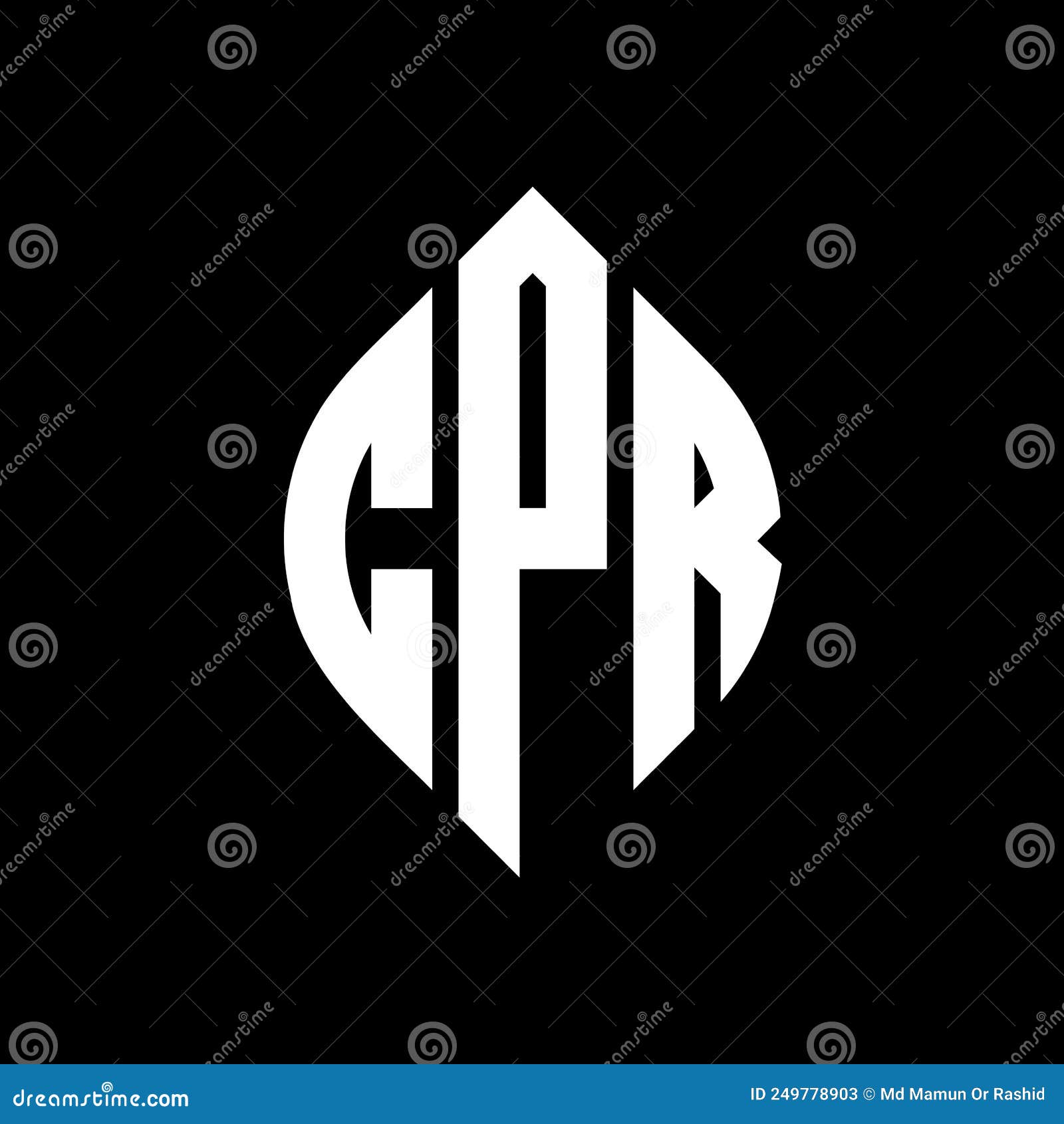 CPR Circle Letter Logo Design with Circle and Ellipse Shape. CPR ...